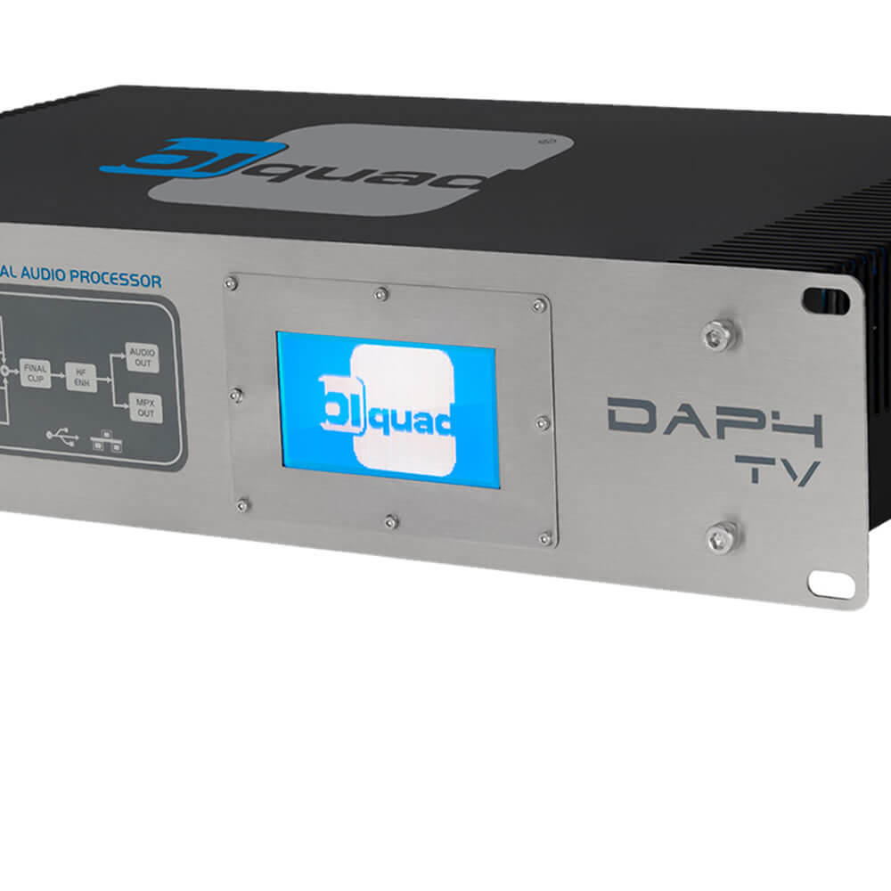 Processador de áudio digital DAP4 TV para emissoras | Biquad Broadcast