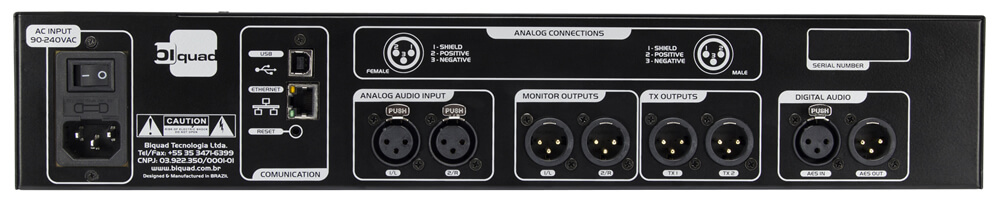 Processador de áudio digital DAP4 TV para emissoras | Biquad Broadcast